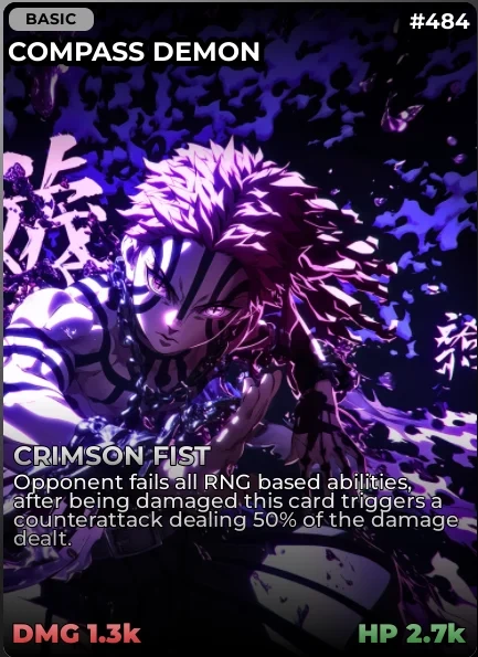 Card Index - Compass Demon | Anime Card Clash official Wiki | Fandom