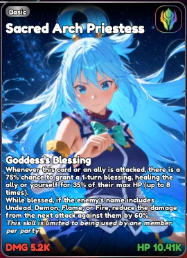 Card Index - Sacred Arch Priestess | Anime Card Clash official Wiki ...
