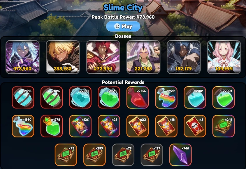 Story Mode - Slime City | Anime Card Clash official Wiki | Fandom