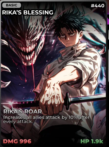 Card Index - Rika's Blessing | Anime Card Clash official Wiki | Fandom