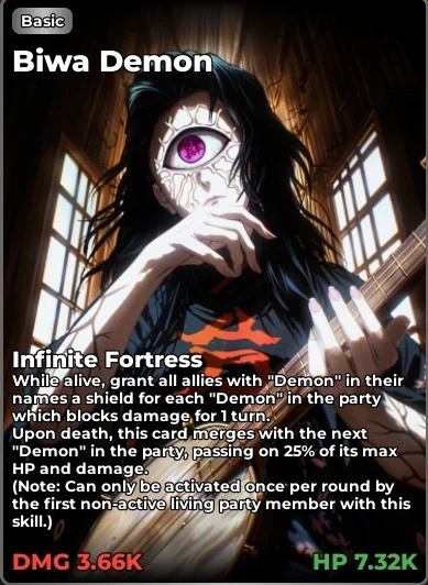 Card Index - Biwa Demon | Anime Card Clash official Wiki | Fandom