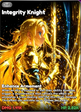Card Index - Integrity Knight | Anime Card Clash official Wiki | Fandom