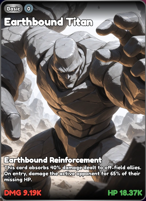 Card Index - Earthbound Titan | Anime Card Clash official Wiki | Fandom