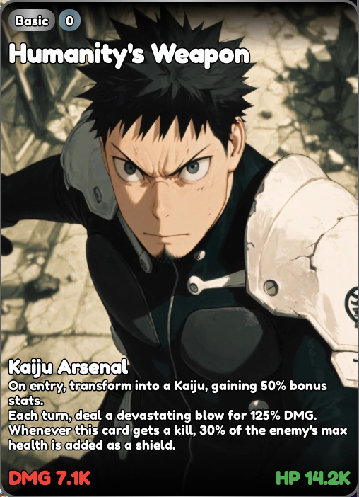 Card Index - Humanity's Weapon | Anime Card Clash official Wiki | Fandom