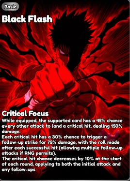 Card Index - Black Flash | Anime Card Clash official Wiki | Fandom