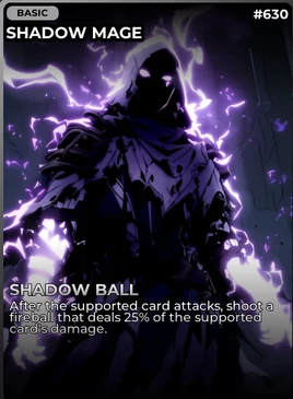 Card Index - Shadow Mage | Anime Card Clash official Wiki | Fandom