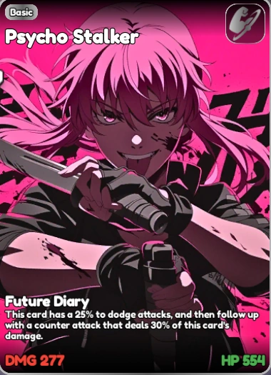 Card index - Psycho Stalker | Anime Card Clash official Wiki | Fandom