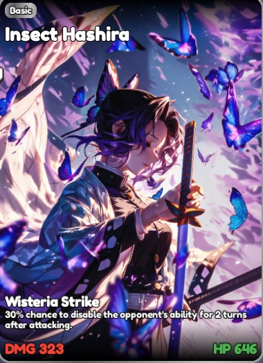 Card index - Insect Hashira | Anime Card Clash official Wiki | Fandom