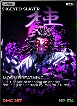 Card Index - Six-Eyed Slayer | Anime Card Clash official Wiki | Fandom