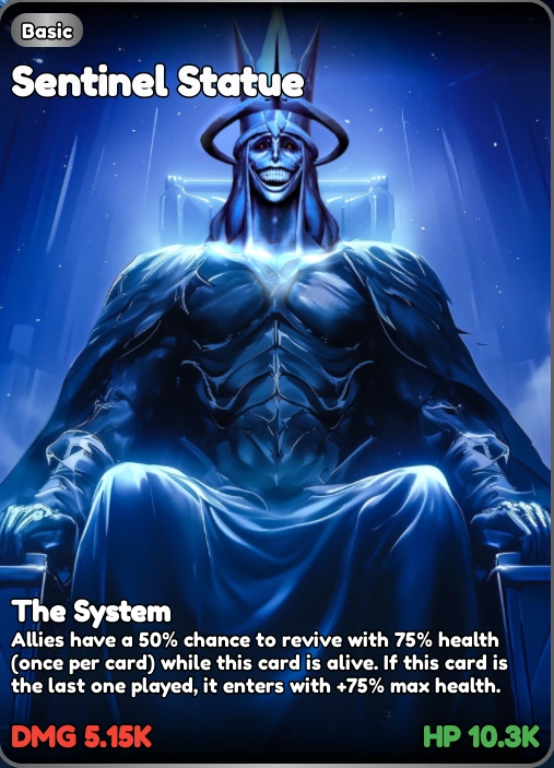Card Index - Sentinel Statue | Anime Card Clash official Wiki | Fandom