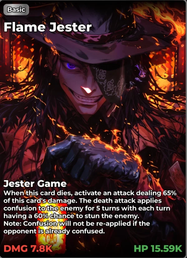 Card Index - Flame Jester | Anime Card Clash official Wiki | Fandom