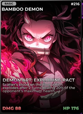 Card Index - Bamboo Demon | Anime Card Clash official Wiki | Fandom