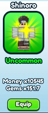 Shinoro (Hero) | Merge Anime Simulator Wiki | Fandom