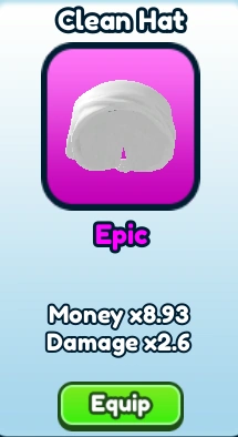 Clean Hat | Merge Anime Simulator Wiki | Fandom