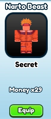 Narto Beast (Hero) | Merge Anime Simulator Wiki | Fandom