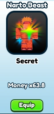 Narto Beast (Hero) | Merge Anime Simulator Wiki | Fandom