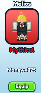 Melios (Hero) | Merge Anime Simulator Wiki | Fandom