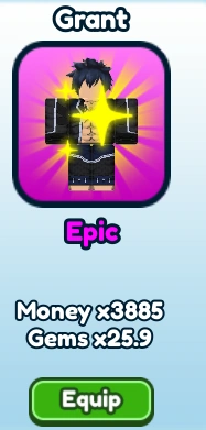 Grant (Hero) | Merge Anime Simulator Wiki | Fandom