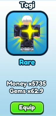 Togi (Hero) | Merge Anime Simulator Wiki | Fandom