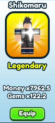 Shikomaru (Hero) | Merge Anime Simulator Wiki | Fandom