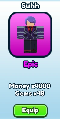 Suhh (Hero) | Merge Anime Simulator Wiki | Fandom