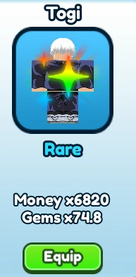 Togi (Hero) | Merge Anime Simulator Wiki | Fandom
