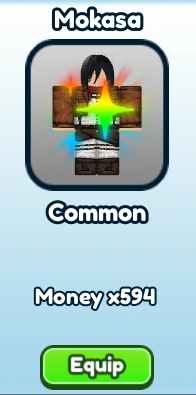 Mokasa (Hero) | Merge Anime Simulator Wiki | Fandom