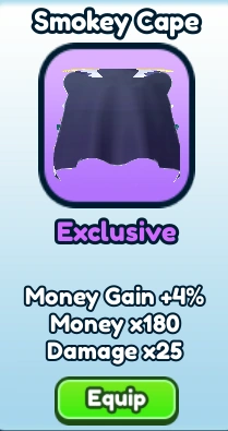 Smokey Cape | Merge Anime Simulator Wiki | Fandom