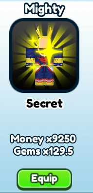 Mighty (Hero) | Merge Anime Simulator Wiki | Fandom