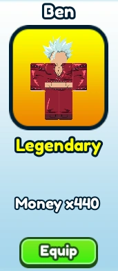 Ben (Hero) | Merge Anime Simulator Wiki | Fandom