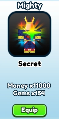 Mighty (Hero) | Merge Anime Simulator Wiki | Fandom