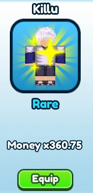 Killu (Hero) | Merge Anime Simulator Wiki | Fandom