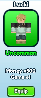 Lucki (Hero) | Merge Anime Simulator Wiki | Fandom