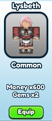 Lysbeth (Hero) | Merge Anime Simulator Wiki | Fandom