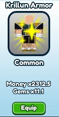 Krillun Armor (Hero) | Merge Anime Simulator Wiki | Fandom