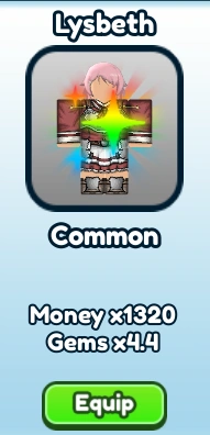 Lysbeth (Hero) | Merge Anime Simulator Wiki | Fandom