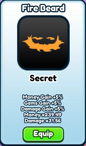 Fire Beard | Merge Anime Simulator Wiki | Fandom