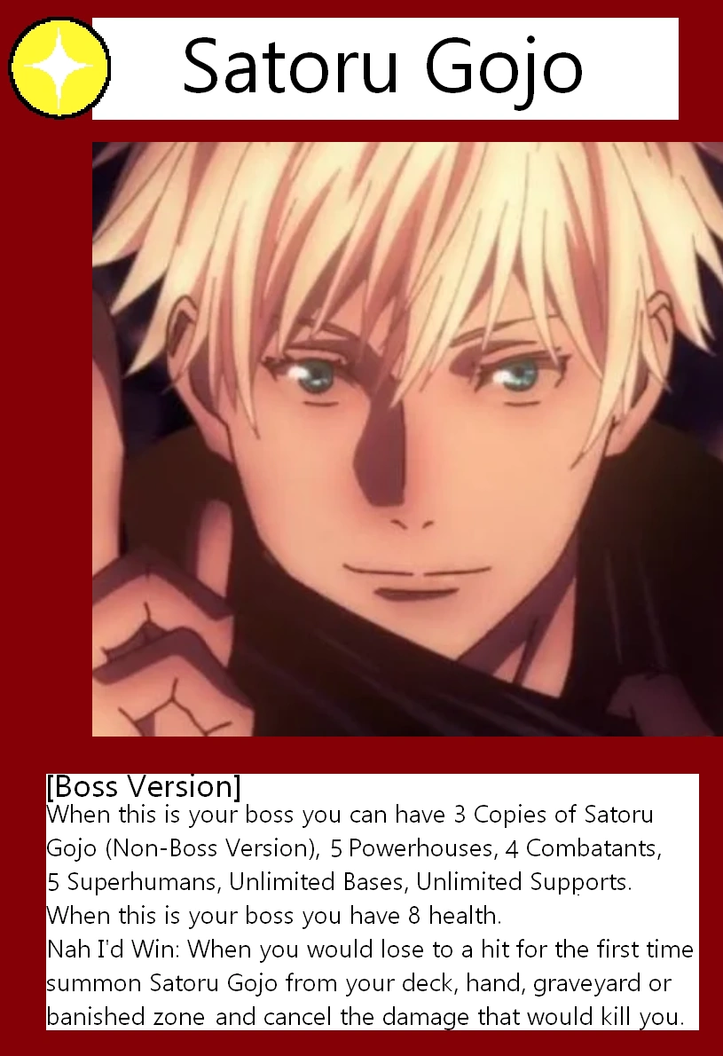 Satoru Gojo | Anime Showdown 2 Wiki | Fandom