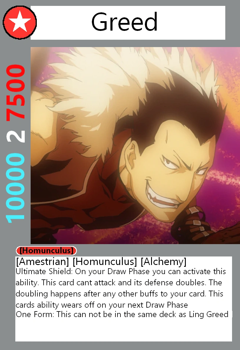 Greed | Anime Showdown 2 Wiki | Fandom