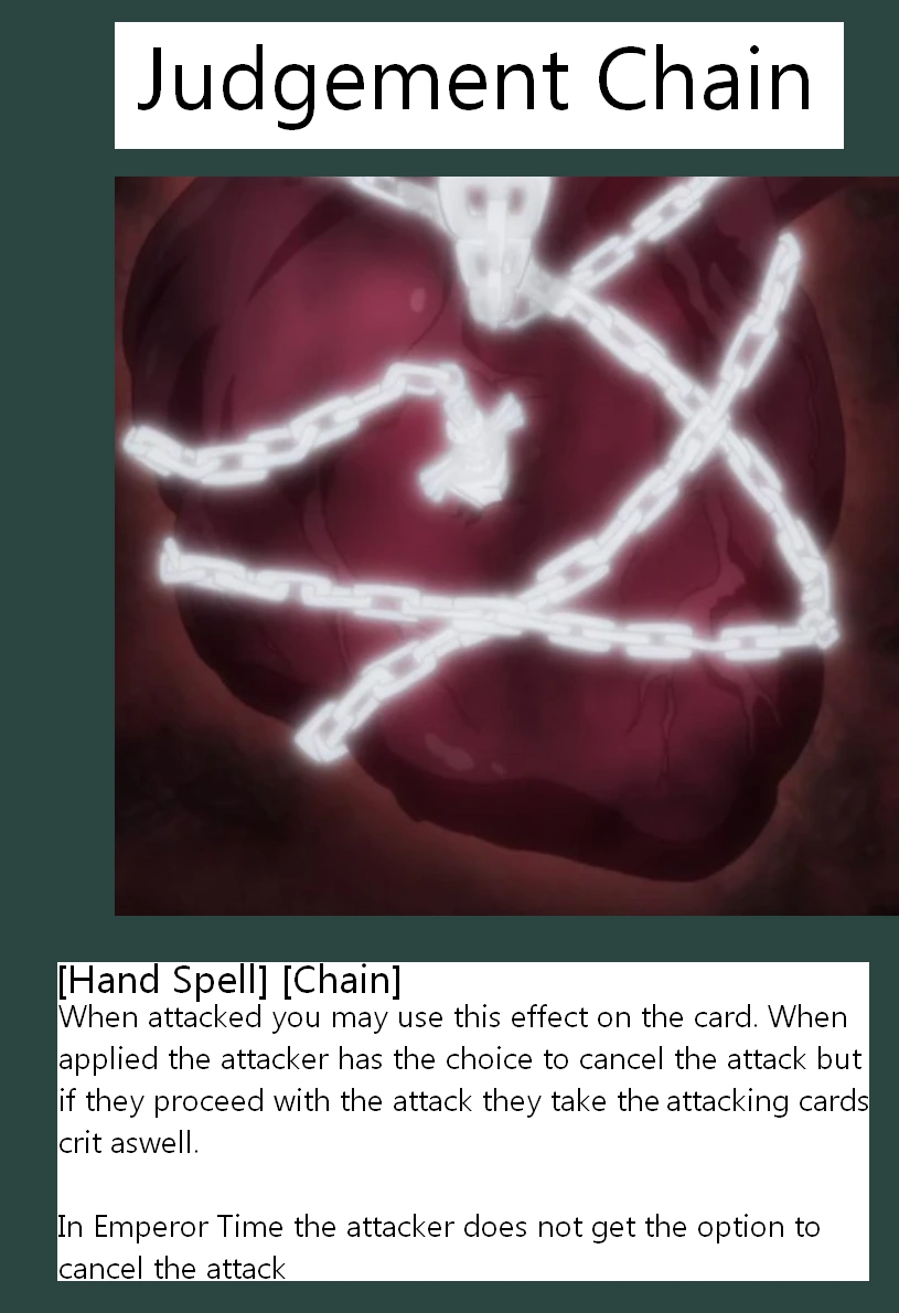 Judgement Chain | Anime Showdown 2 Wiki | Fandom