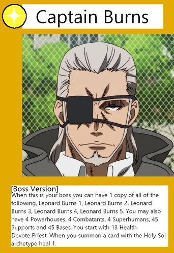 Captain Burns | Anime Showdown 2 Wiki | Fandom