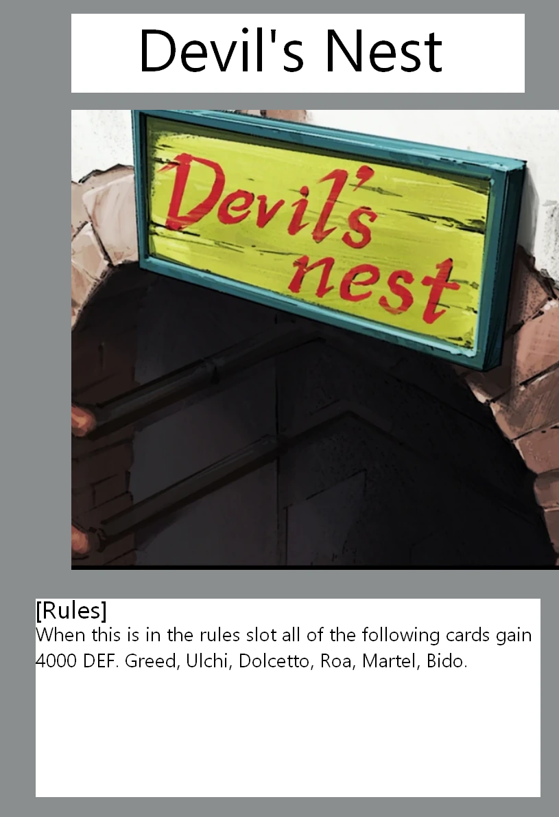 Devil's Nest | Anime Showdown 2 Wiki | Fandom
