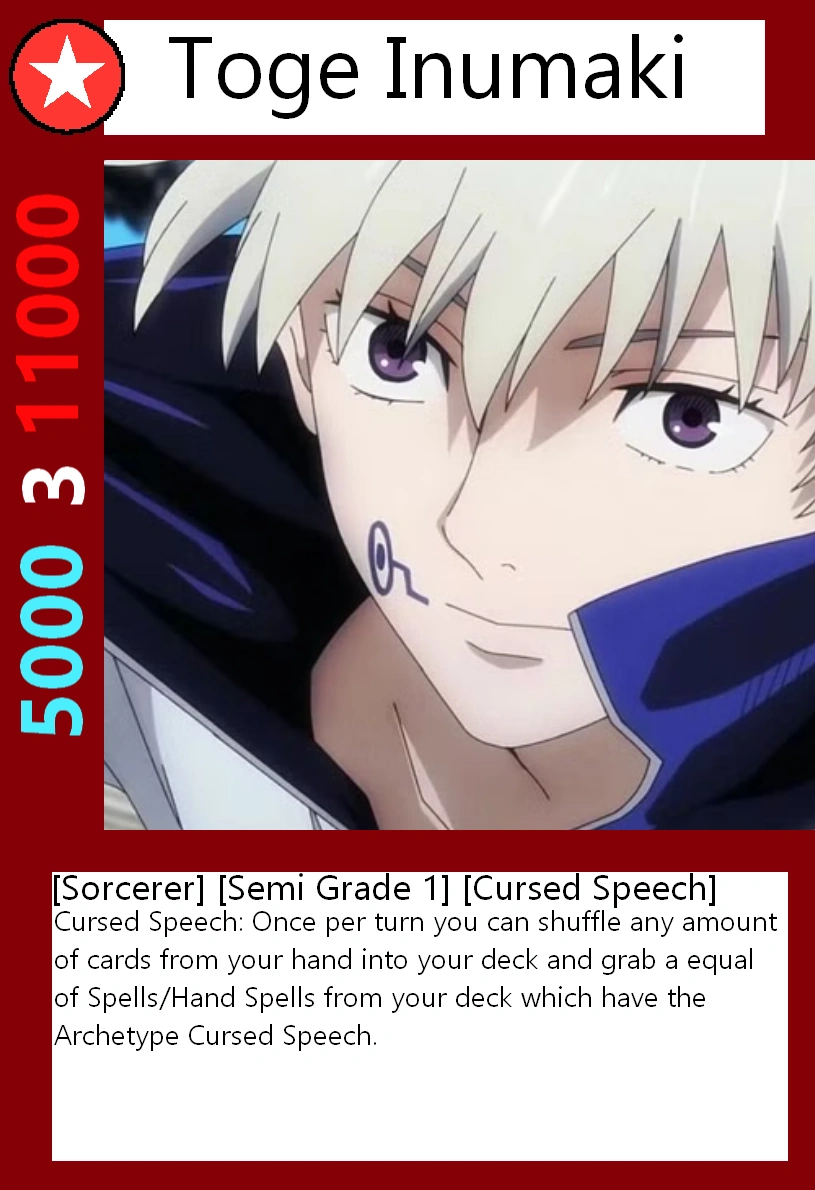 Toge Inumaki | Anime Showdown 2 Wiki | Fandom