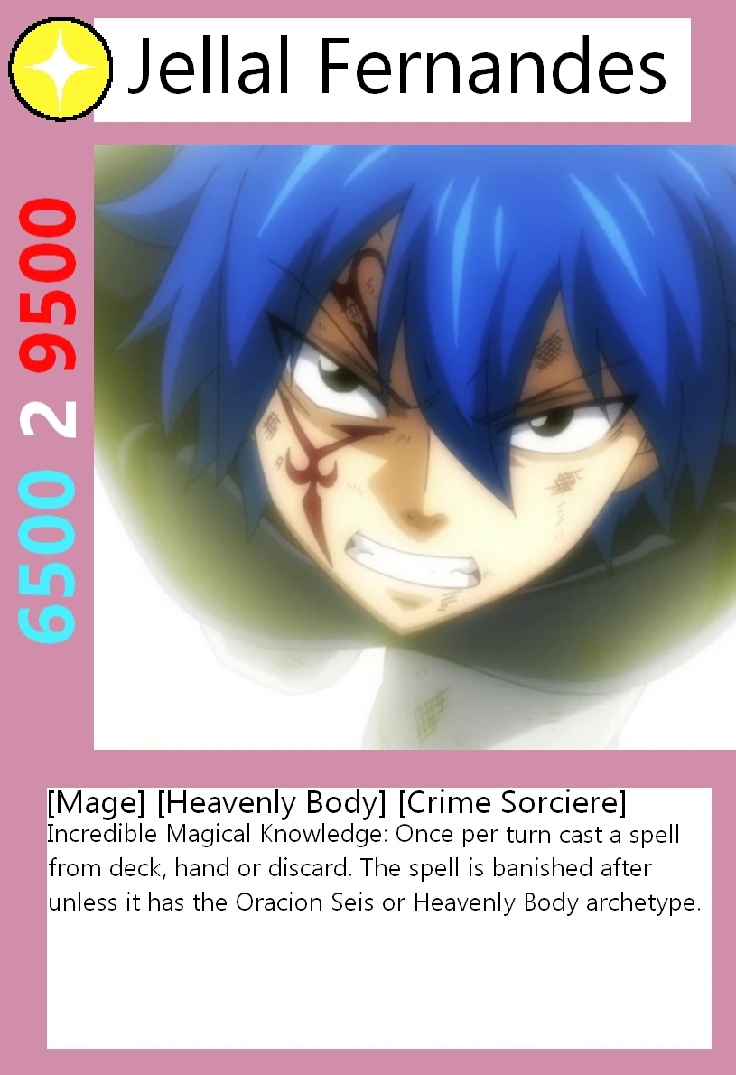Jellal Fernandes(Creature) | Anime Showdown 2 Wiki | Fandom