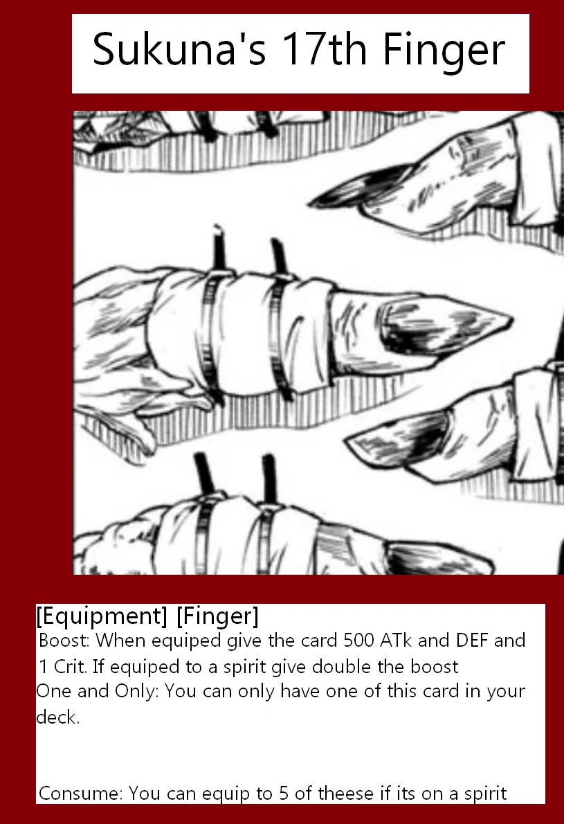Sukuna's 17th Finger | Anime Showdown 2 Wiki | Fandom