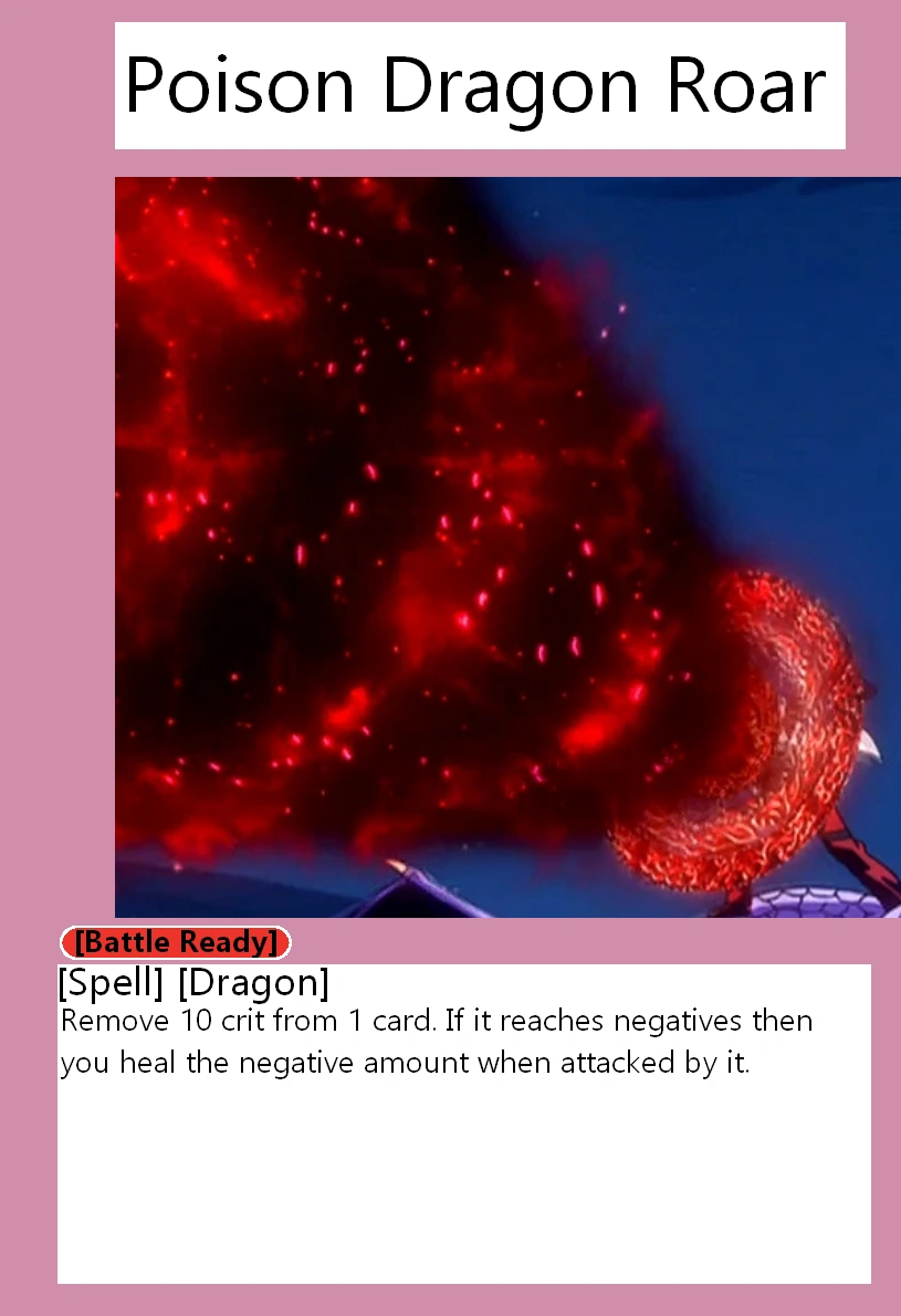 Poison Dragon Roar | Anime Showdown 2 Wiki | Fandom