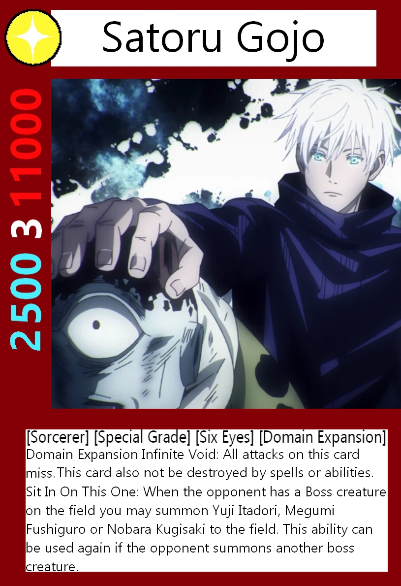 Satoru Gojo(Creature) | Anime Showdown 2 Wiki | Fandom