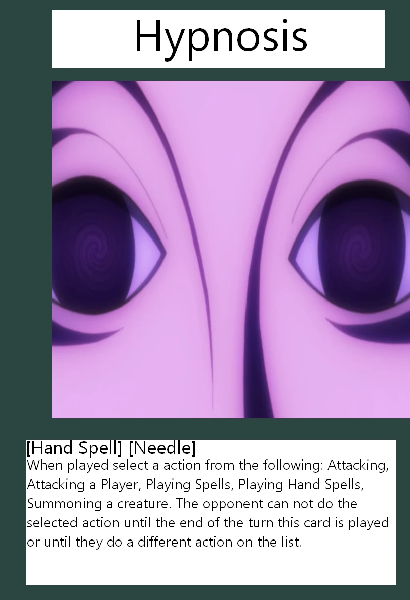 Hypnosis | Anime Showdown 2 Wiki | Fandom