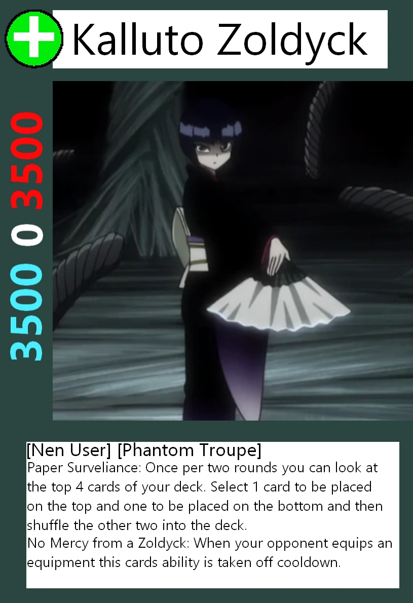 Kalluto Zoldyck | Anime Showdown 2 Wiki | Fandom