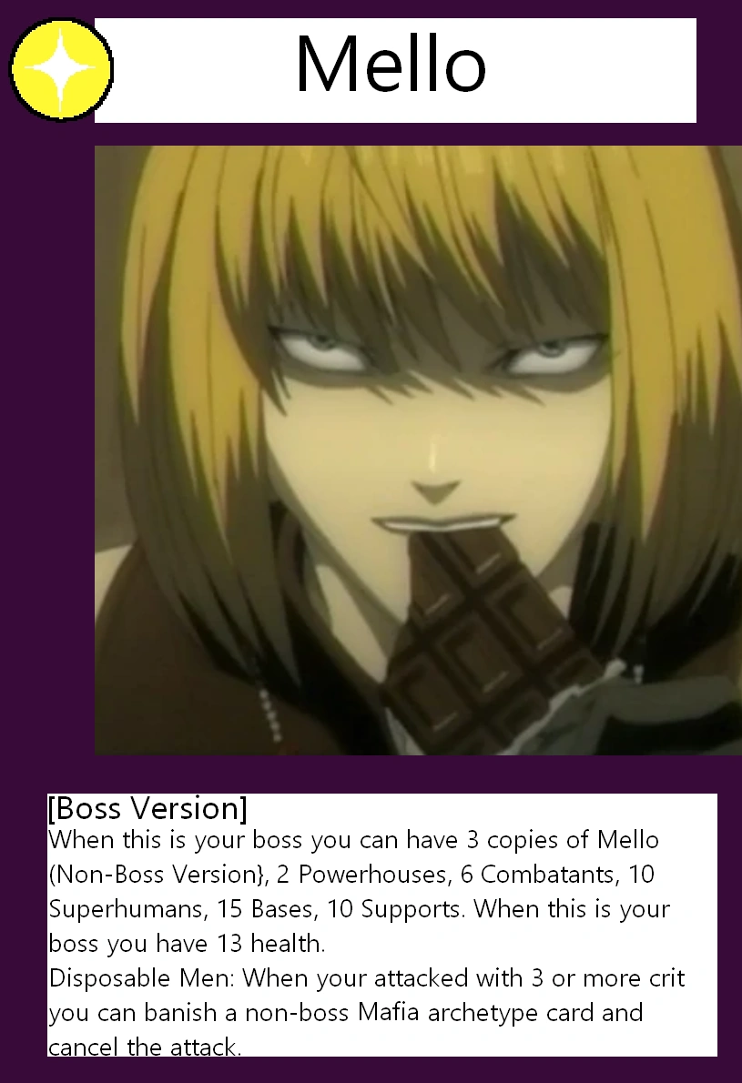 Mello | Anime Showdown 2 Wiki | Fandom